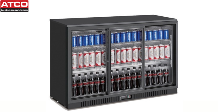 3 Swing Doors Back Bar Cooler Supplier in Dubai, UAE | ATCOPACK