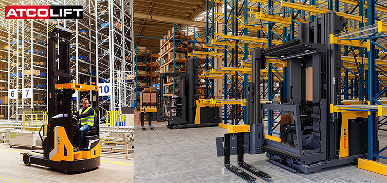How Reach Trucks and Narrow Aisle Forklifts Improve Space ...