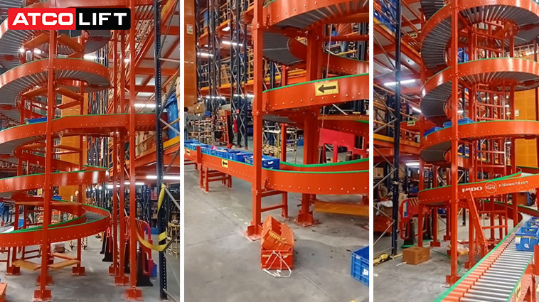 Gravity Spiral Conveyor Supplier in Dubai, UAE | ATCOLIFT